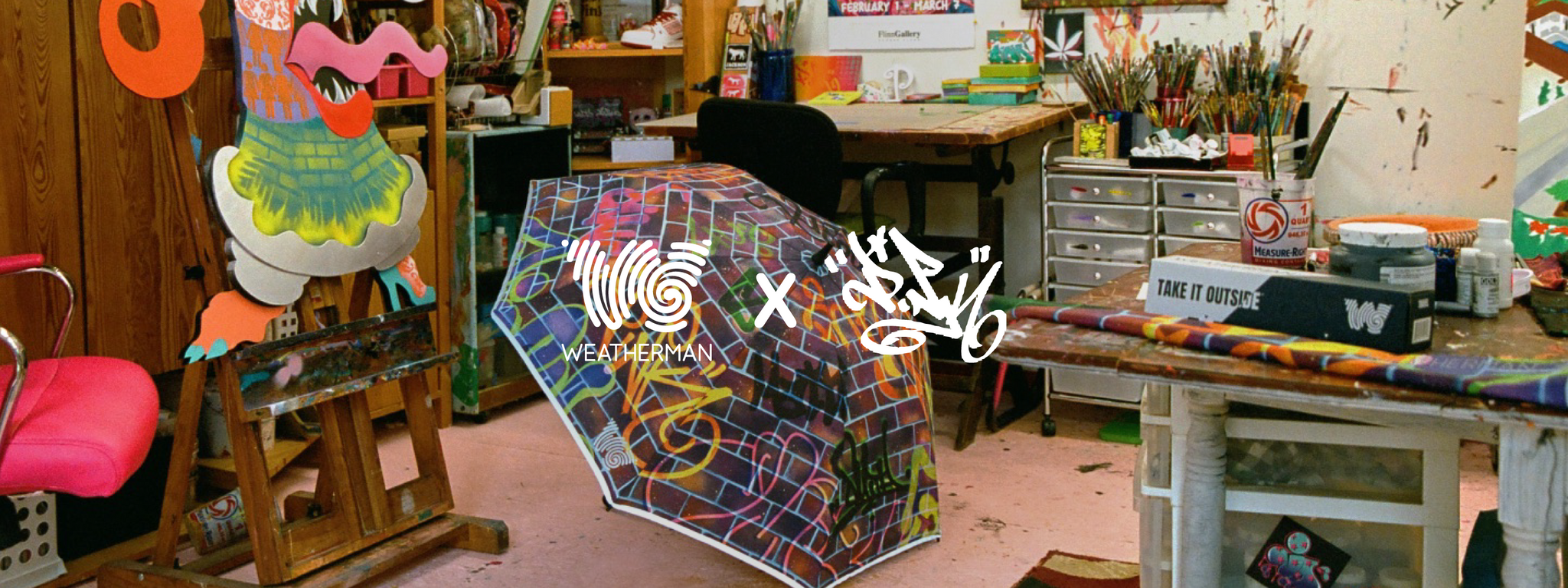 Discover Lady Pink’s Artistry with Weatherman's New Umbrella